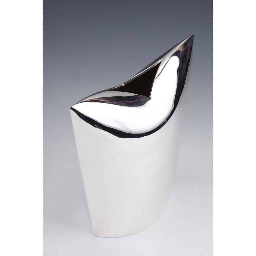 Gabriel de Vecchi - Solid silver vase, Italian design, 20th century ...