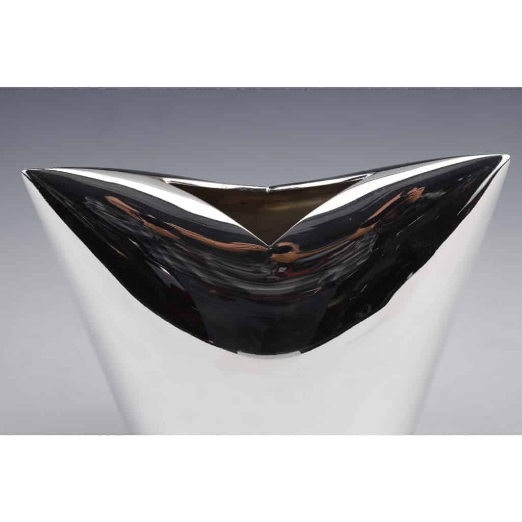 Gabriel de Vecchi - Solid silver vase, Italian design, 20th century ...